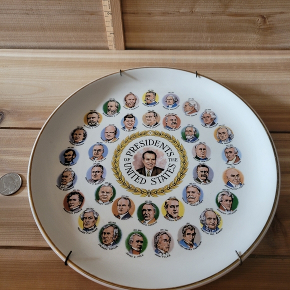 unsure | Accents | Vintage Presidents Plate | Poshmark